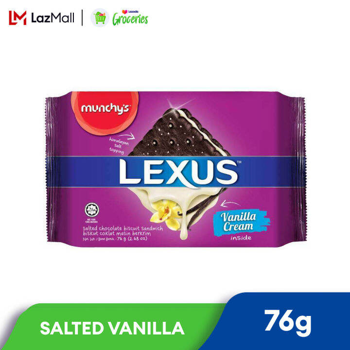 Munchy's LEXUS SALTED VANILLA SANDWICH 76gm | Lazada