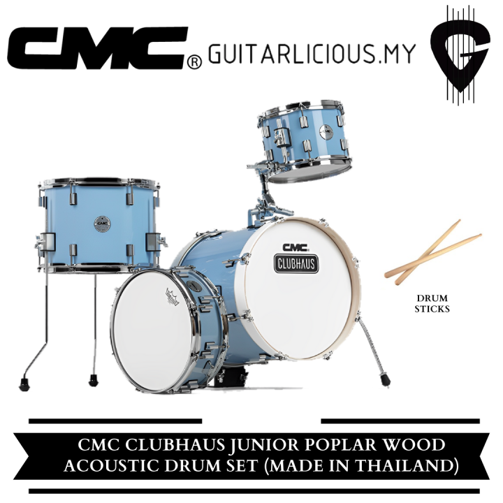 CMC Clubhaus Junior Poplar Wood Acoustic Drum Set (Made in Thailand ...