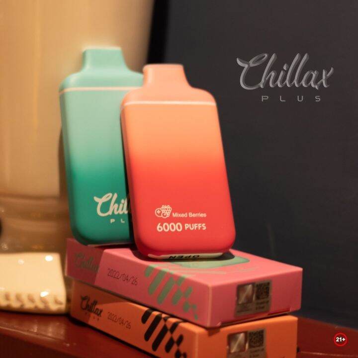 ics4jfy 【Taste Good】Chillax Plus 6000 Puffs 500mAh Rechargeable ...