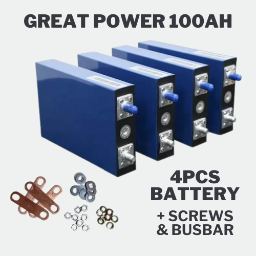 GREAT POWER 3.2v 100ah Prismatic Lifepo4 Lithium Ion phosphate Cell Baterry. | Lazada PH