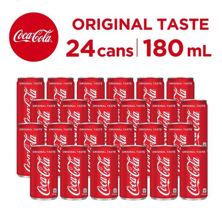Coca-Cola Original Taste Mini Cans 180ml - Pack of 24 | Lazada PH