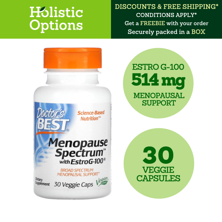 Menopause Spectrum with EstroG-100, Menopausal Support, 30 Veggie Caps ...