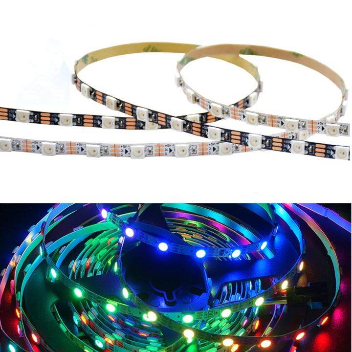 3mm/4mm/5mm Narrow PCB WS2812B Pixel ARGB LED Strip light Individually ...