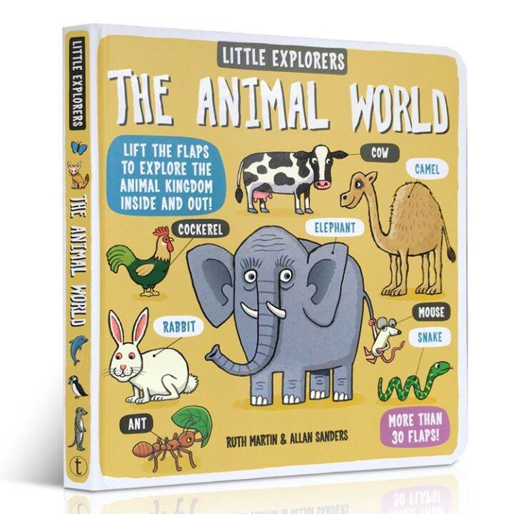 English original little explorers animal world popular science flipping ...