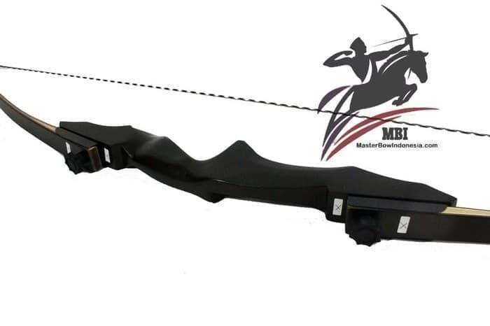 Promo!!! Busur Panah Modern Laminasi Recurve Black Doff With Siyah ...