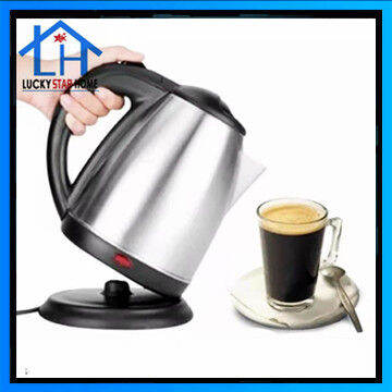 Wireless Electric Kettle 2.0L Stainless Steel | Lazada PH