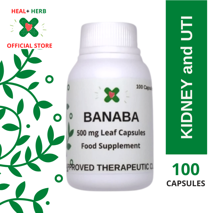 100% Organic Banaba Capsules (100 Capsules and 50 Capsules) - Banaba ...