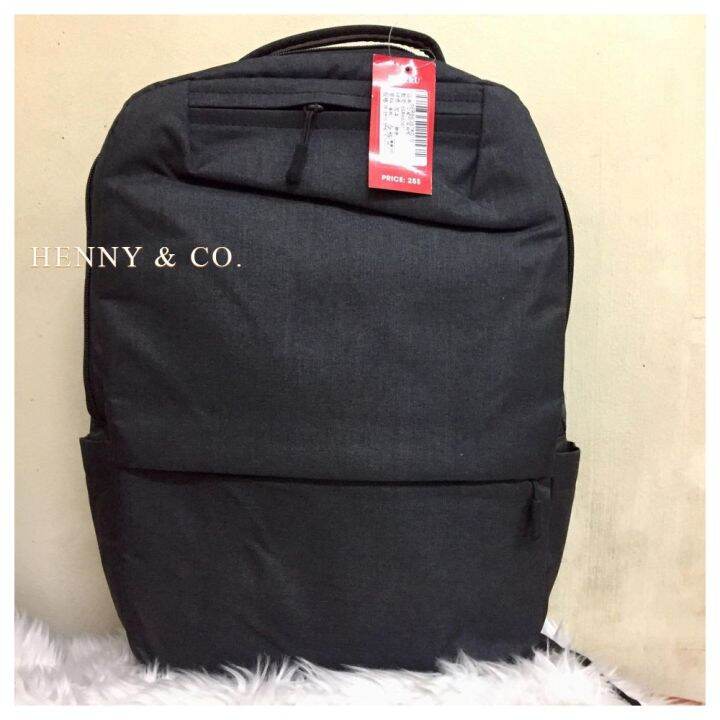 Henny.xiu00 HENNY & CO. HowRU Laptop Large Canvas Backpack | Lazada PH