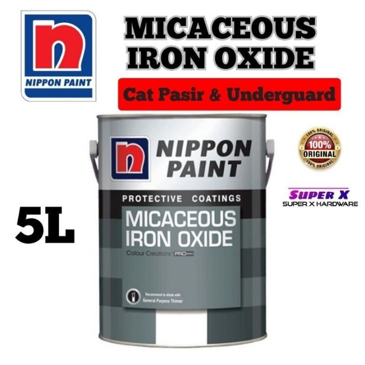 🔥5L Nippon Paint Micaceous Iron Oxide Paint#cat pssir | Lazada