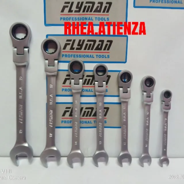 Flyman Tools Original FLEXIBLE GEAR WRENCH RATCHET TYPE BY PIECES ...