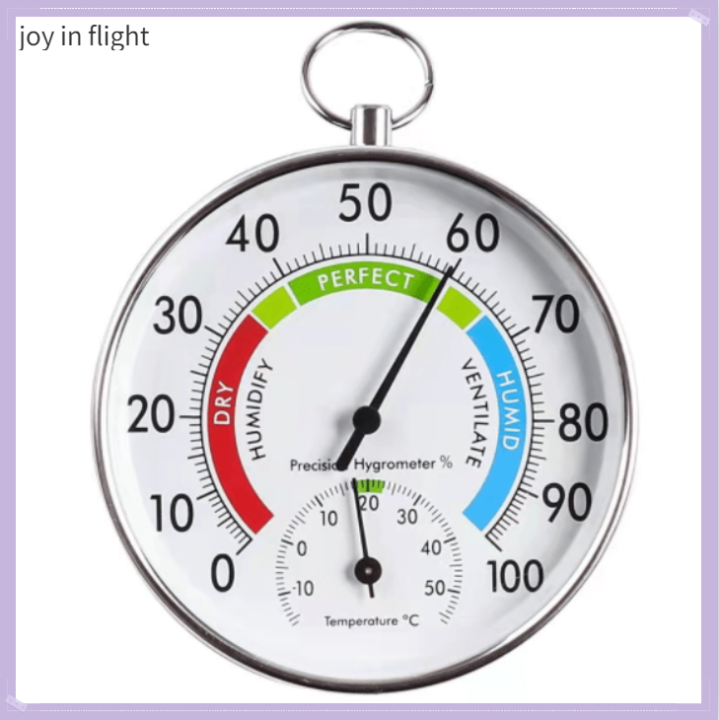 Temperature and Humidity Analog Indicator Indoor Outdoor Thermometer ...