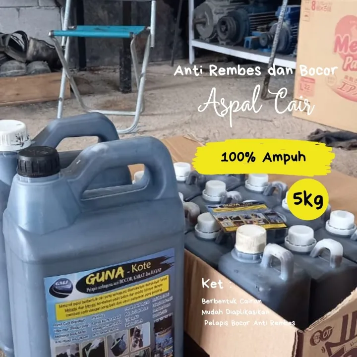 cat aspal untuk atap 5 KG Anti Bocor Dan Retak 100% Original Produk ...