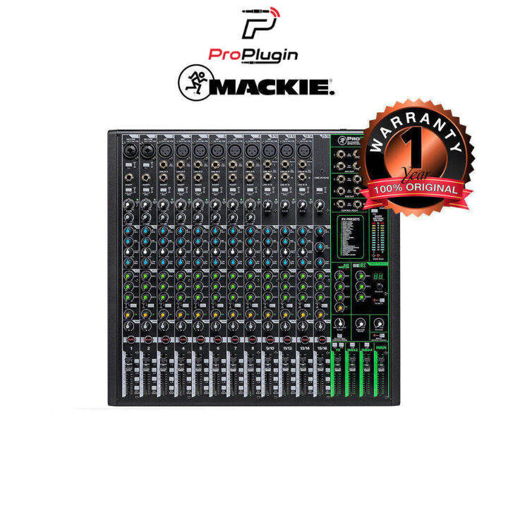 Mackie ProFX16v3 มิกเซอร์อนาล็อก เครื่องผสมสัญญาณเสียง 16 Channel มีเอ็ฟเฟคในตัว 24 FX พร้อม USB ...