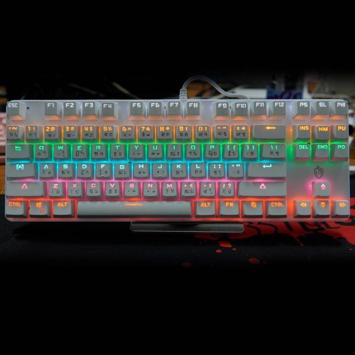ขายตรงจากโรงงาน จัดส่ง 24 ชม （เลเซอร์แกะสลักในภาษาไทย）คีย์บอร์ด เกมมิ่ง ...