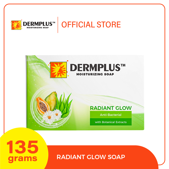 DERMPLUS MOISTURIZING SOAP RADIANT GLOW ANTI-BACTERIAL WITH BOTANICAL ...