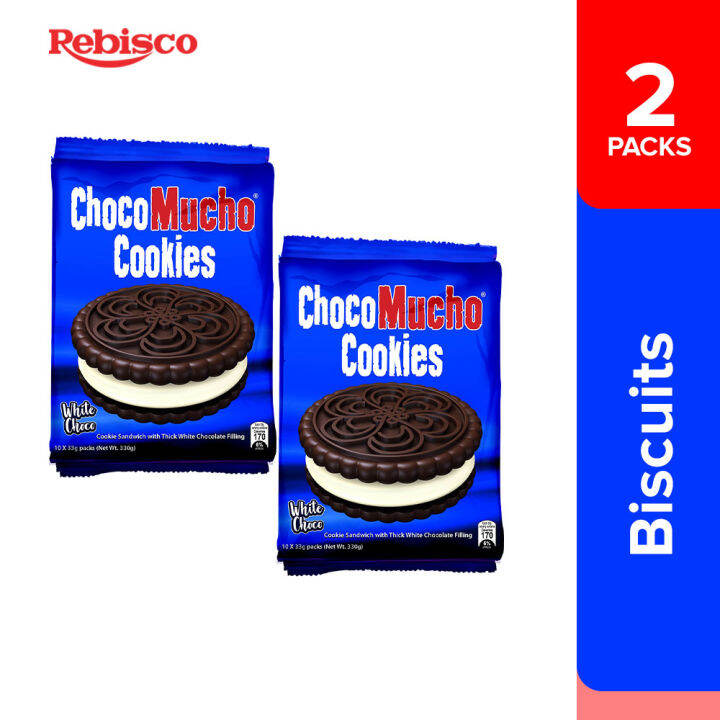 Choco Mucho Cookie Sandwich White Choco 33g (Set of 2) | Lazada PH