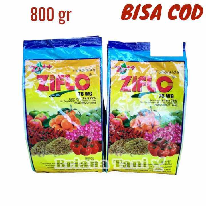 Ziflo 76wg 800 Gram Fungisida Plus Zink ++ Bahan Aktif Ziram 76% PT ...