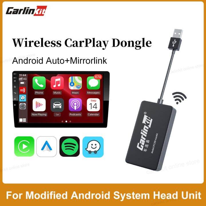 Carlinkit Wired/Wireless CarPlay Wireless Android Auto Dongle Mirror ...