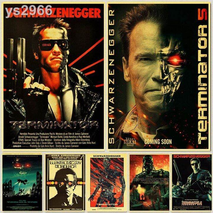 ₪ โปสเตอร์และภาพพิมพ์ย้อนยุคภาพยนต์คลาสสิกภาพยนต์เรื่อง The Terminator ...