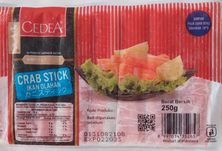 CEDEA CRAB STICK 250 gr | Lazada Indonesia