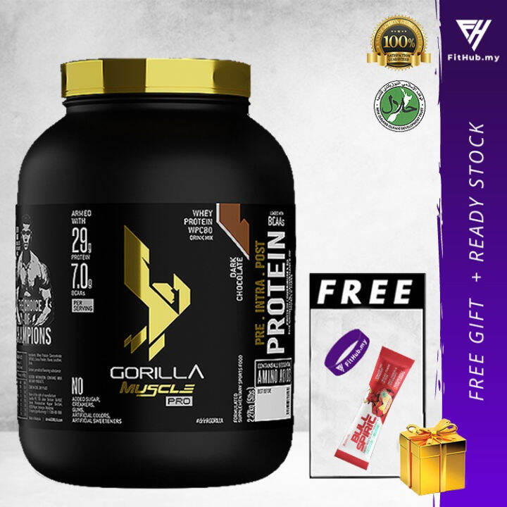 Detoxification GORILLA Muscle PRO Whey Protein 2.27kg (57 Servings 5lbs ...