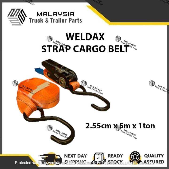 5M RATCHET TIE DOWN / ROPES AND STRAPS/ CARGO LASHING BELT WITH METAL ...