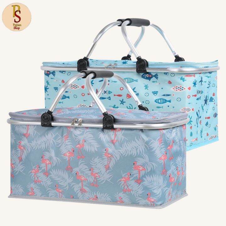 Large Insulated Cold Storage Folding Picnic Basket♔ | Lazada PH