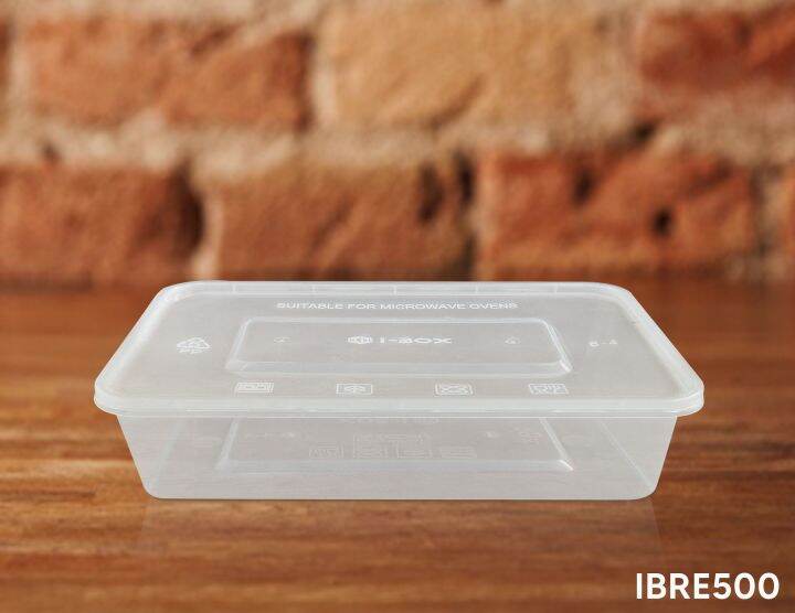 RECTANGULAR MICROWAVABLE PLASTIC CONTAINER 500ML, 650ML, 750ML & 1000ML ...