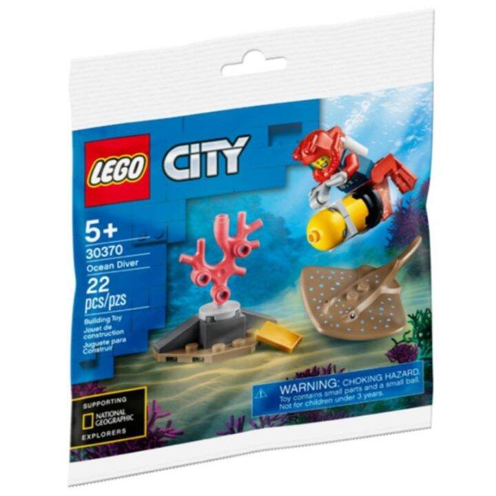 {Building block kingdom}[Sim Brick] Lego 30370 diver polybag city deep ...