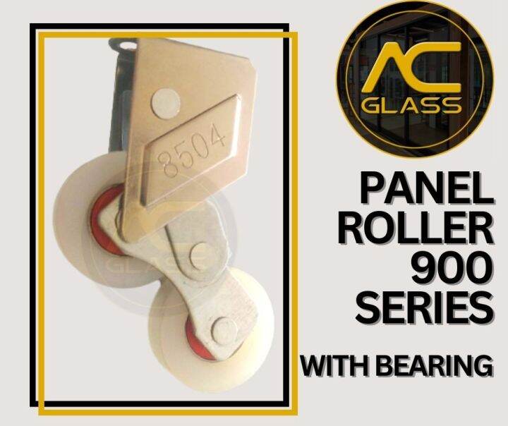 AC GLASS: PANEL ROLLER - Double Steel with Bearing 1 pc 900 Series for ...