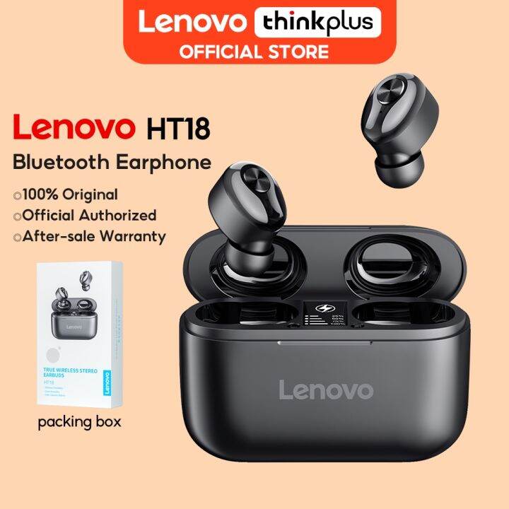 Lenovo HT18 TWS Bluetooth Earphone LED Display Wireless Bluetooth ...