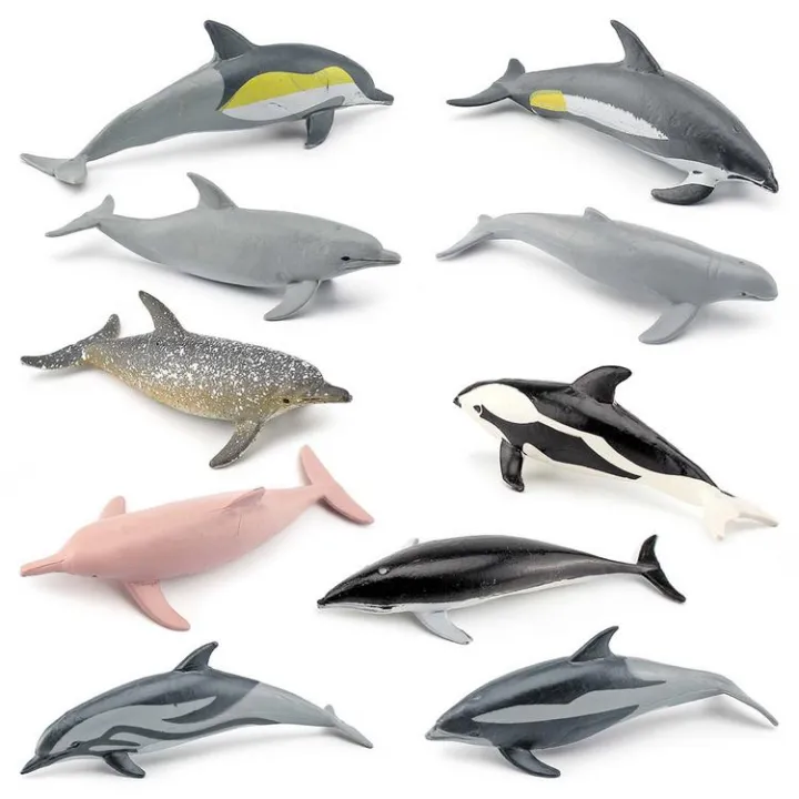 Simulation Dolphin Model Realistic Sea Creatures Toy Figures ...