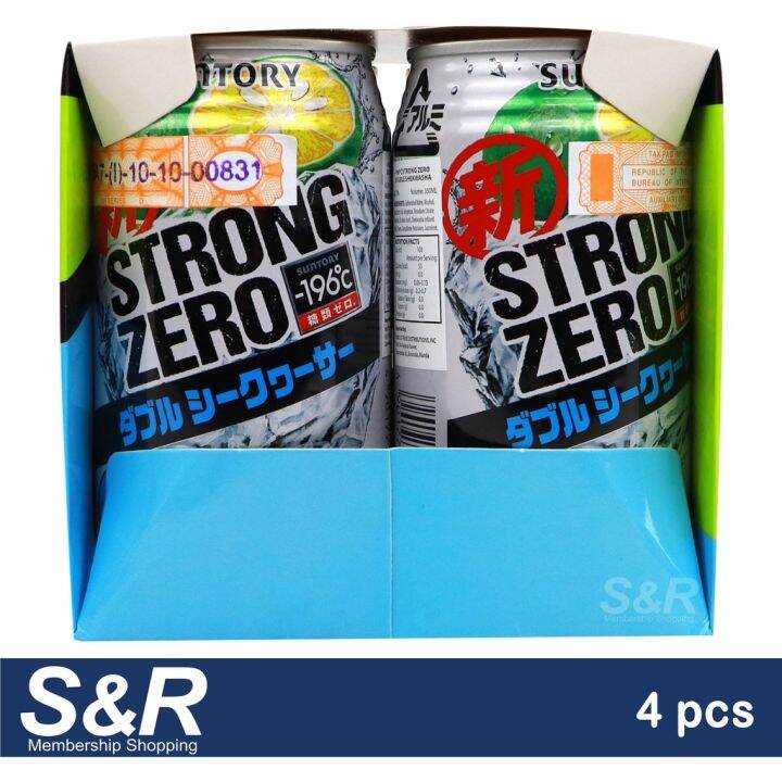 Suntory Strong Zero Double Lemon Chu-Hi (350mL x 4pcs) | Lazada PH