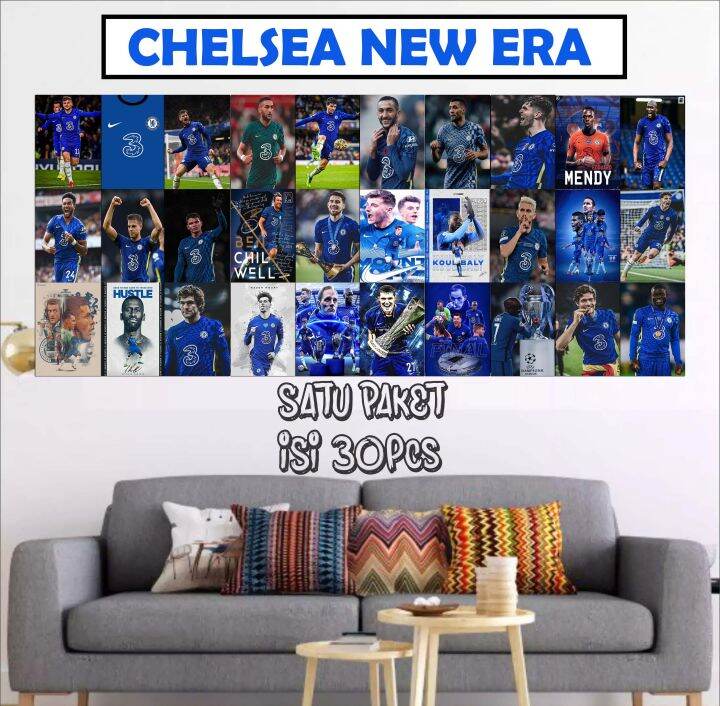 WALL DECOR POSTER CHELSEA / HIASAN DINDING TRENDY +FREE STIKER/ FREE ...