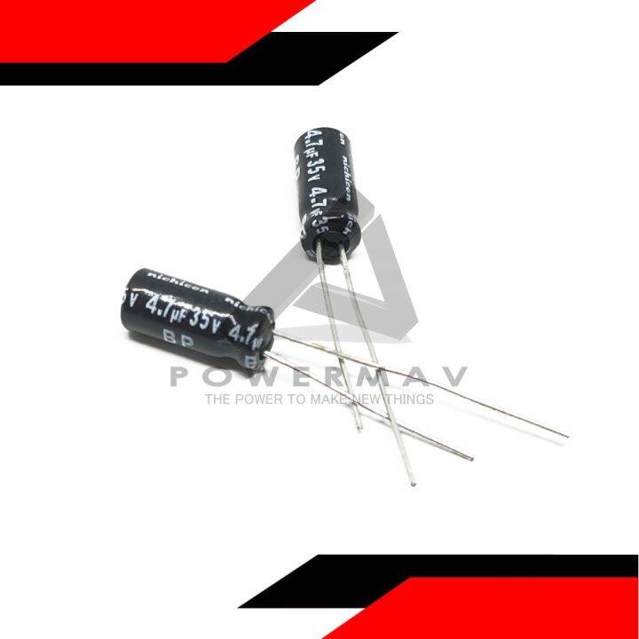 2pcs 4.7uf 35v capacitor Electrolytic Capacitor Low Leakage Current 20% ...