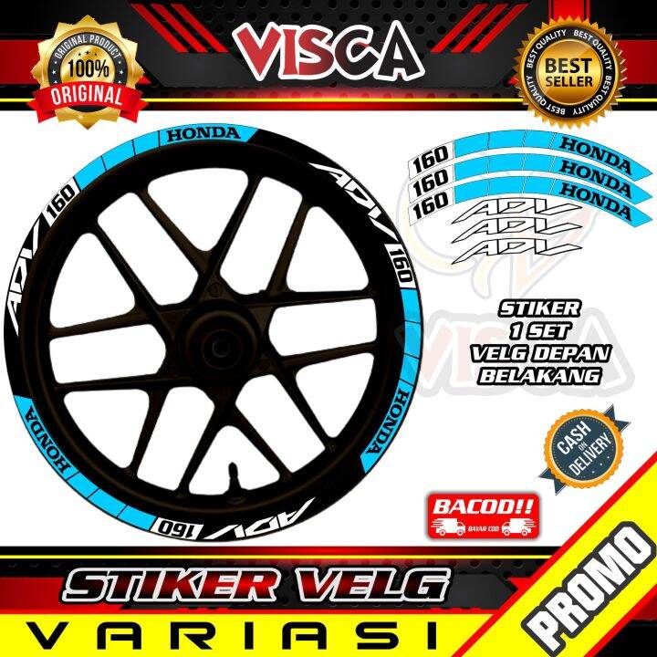 Stiker Velg List Velg Motor Stiker Velg ADV 160 | Lazada Indonesia