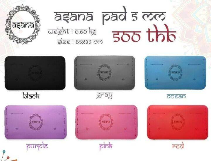 ASANA Yoga Pad เสื่อโยคะรุ่นมินิ หนา 5 มิล (ส่งฟรี!) | Lazada.co.th