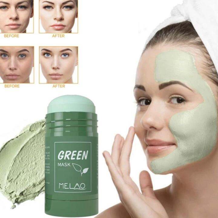Deep Cleansing Green Tea Mask Stick Mud Facial Purifying Control Oil ...