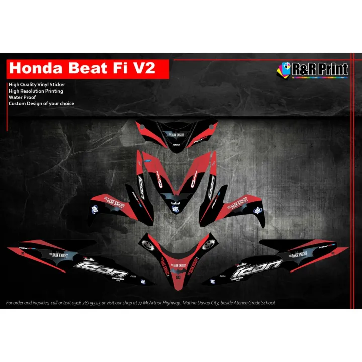 Honda Beat Fi V2 Decals Sticker | Lazada PH