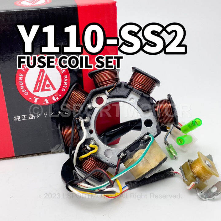 YAMAHA Y110-SS2 FUSE COIL SET STARTER ASSY MAGNET COIL FIELD COIL ...