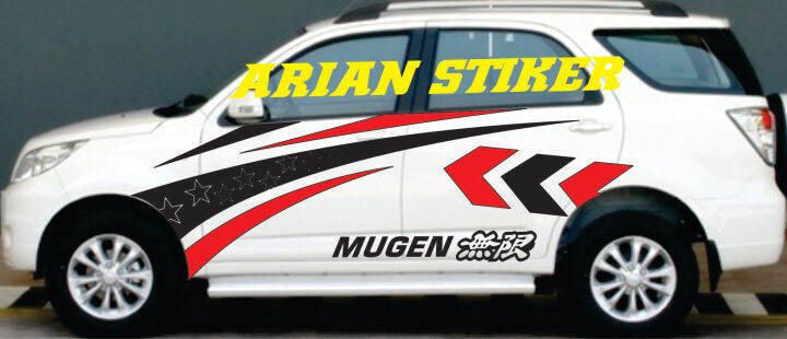 Stiker Sticker Mobil Terios Stiker Mobil Rush Stiker Cutiing Mugen ...