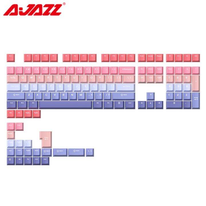 artisan keycap pbt doubleshot keycap AJAZZ 135 Keys/Set Keycaps Double ...