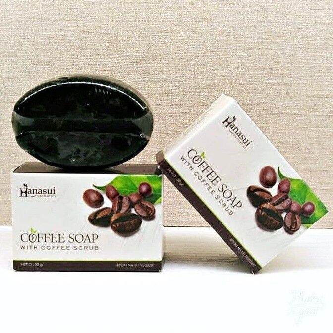 Hanasui Coffee Soap 30 Gr Original - Sabun Kopi With Coffee Scrub 30 Gr ...