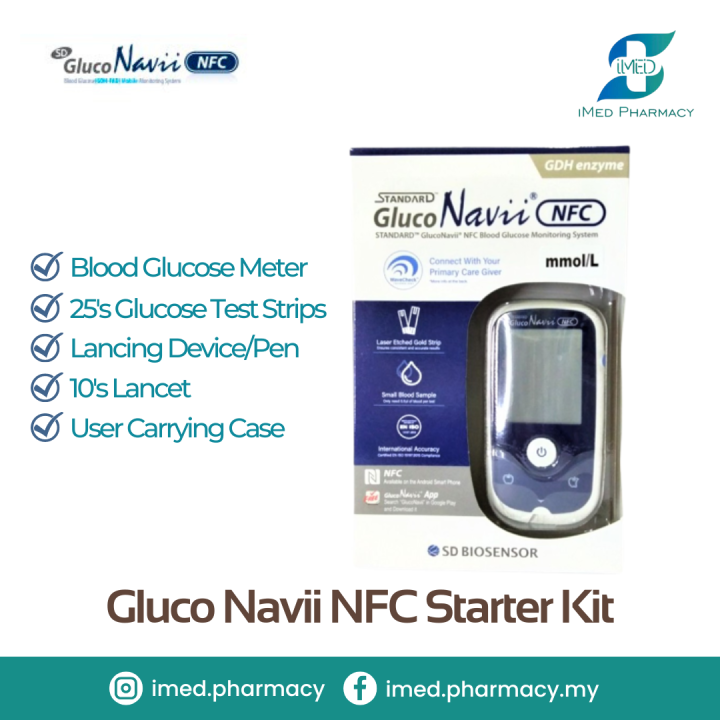 Gluco Navii NFC Glucometer Starter Kit | Lazada