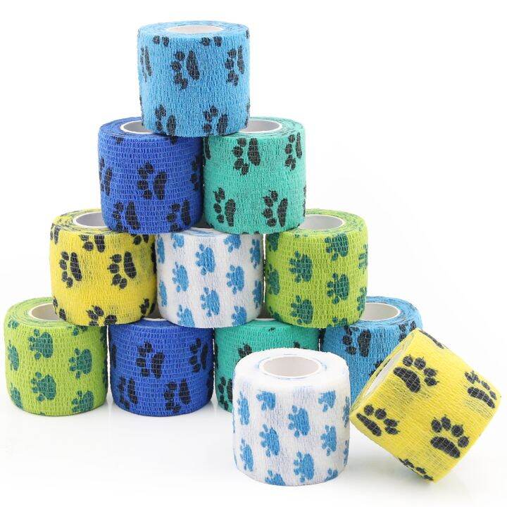 Ready Stock-12 Rolls Self Adhesive Bandage Wrap Vet Wrap Cohesive ...