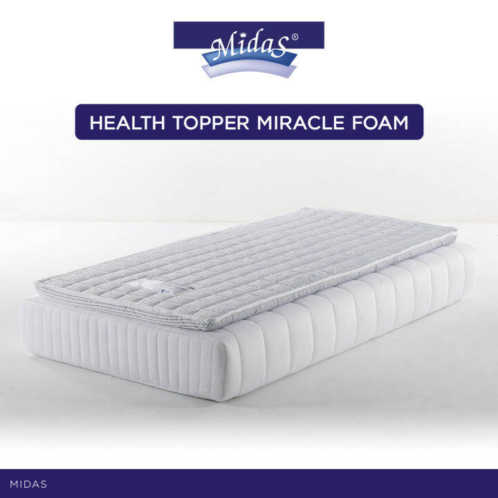 Midas ที่นอนเพื่อสุขภาพ รุ่น Health Topper Miracle Foam ขนาด 3 ฟุต หนา ...