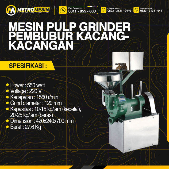 Mesin Pulp Grinder Pembubur Kacang- kacangan | Lazada Indonesia