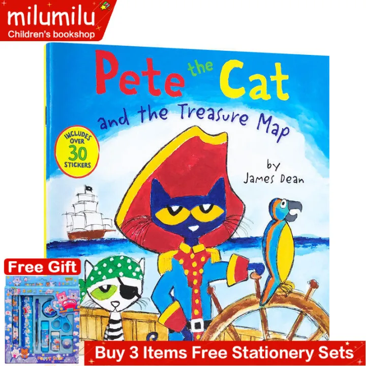Pete The Cat: Treasure Map Original English Picture Book for Kids ...