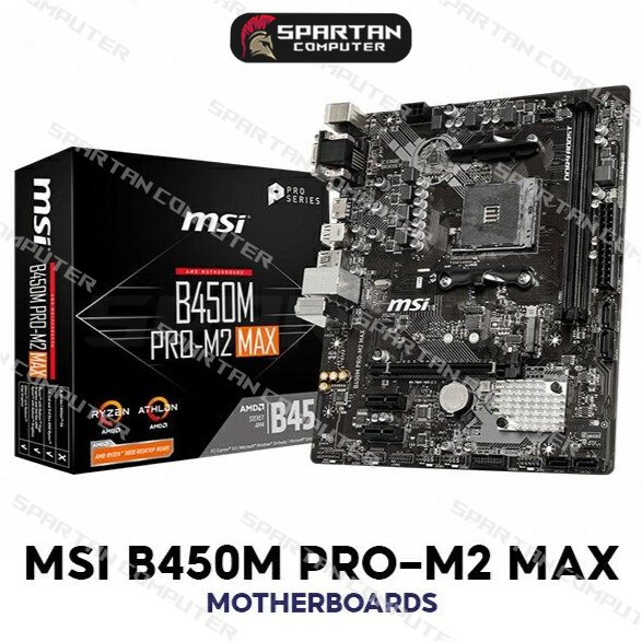 MSI B450M PRO M.2 MAX (AM4) / รับประกัน 3 ปี / เมนบอร์ด | Lazada.co.th
