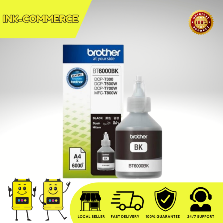 Original Brother BT6000 Ink Black - For Printer DCP-T300 DCP-T500W DCP ...